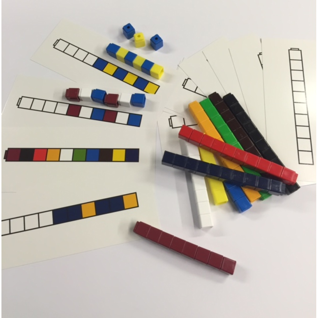 Counting Cubes Sequencing Cards Pack of 14 | Maths Pattern Activity ...