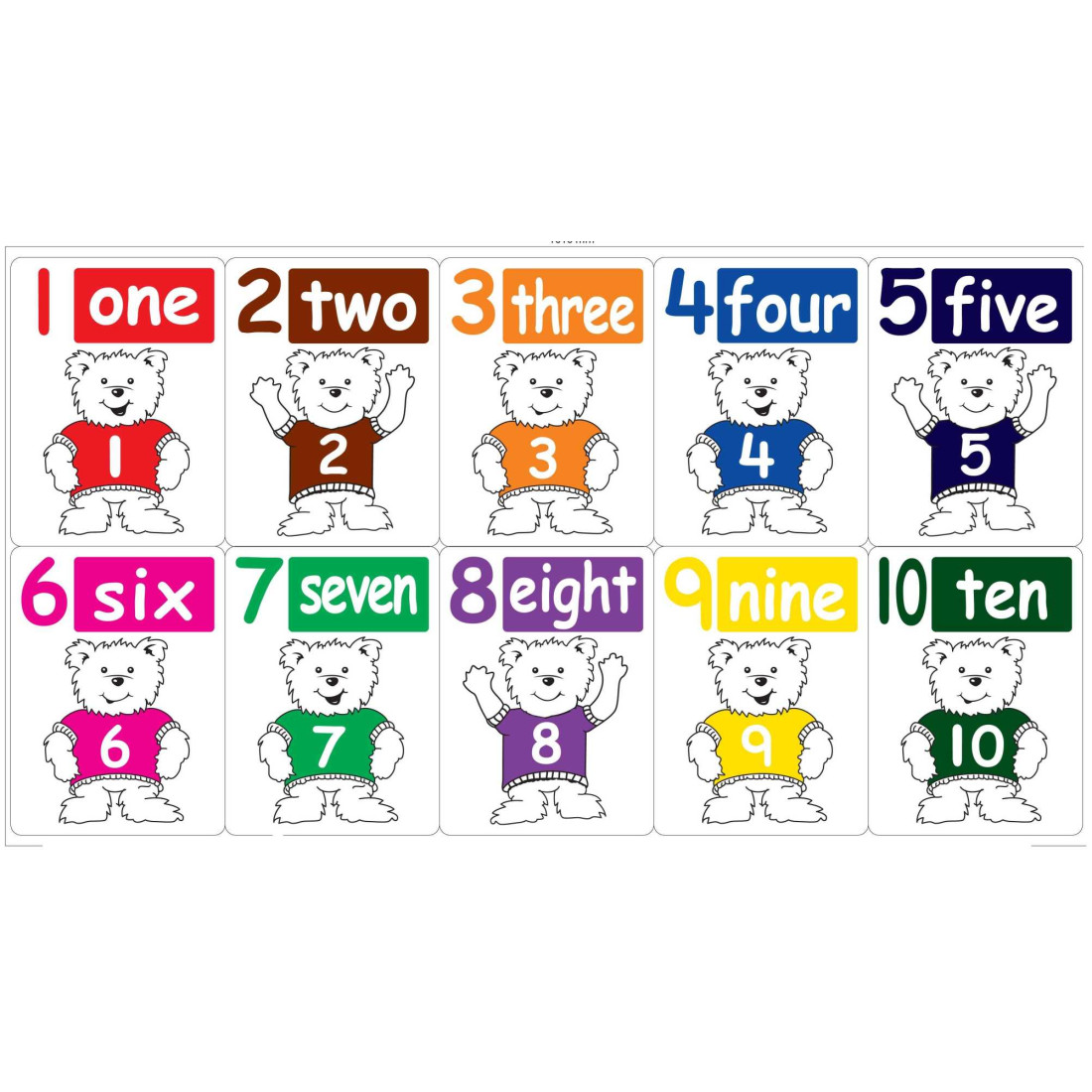 Teddy Bear Number Cards | Teacher & School Supplies | The Learning ...